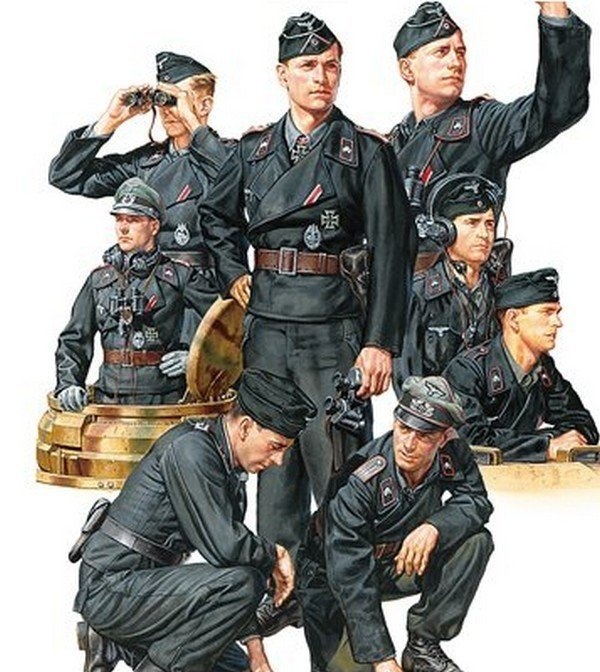 Tamiya 35354 German Tank Crew Set 1/35 | PLASTIKOVÉ MODELY - TAMIYA - BARVY