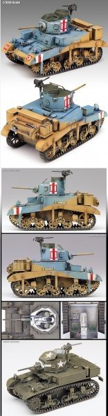 Academy 13270 M3 Stuart "Honey" 1/35 | PLASTIKOVÉ MODELY - TAMIYA - BARVY